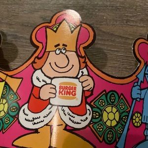 burger king | Accessories | Vintage 8s Burger King Paper Crown | Poshmark